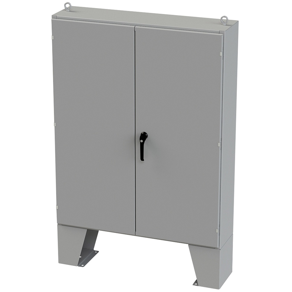 NEMA 12 Enclosure, Floor Mount, 60" H x 48" W x 12" D, Ca ...